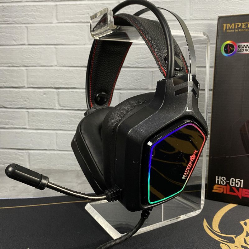 Jual Imperion Gaming Head Set HS-G51 - SilverShield 7.1 | Shopee Indonesia