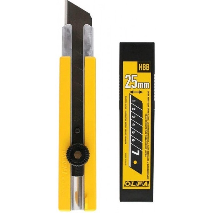 Jual OLFA H-1BB/5BB Pisau Cutter 25 mm Snap-Off Blade Bonus Refill 5 pcs | Shopee Indonesia