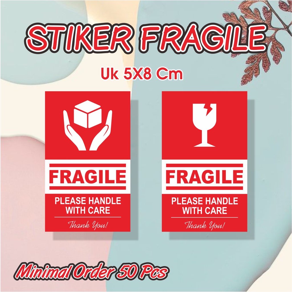 Jual STIKER FRAGILE / LABEL FRAGILE / STIKER FRAGILE MURAH / TIKER ...