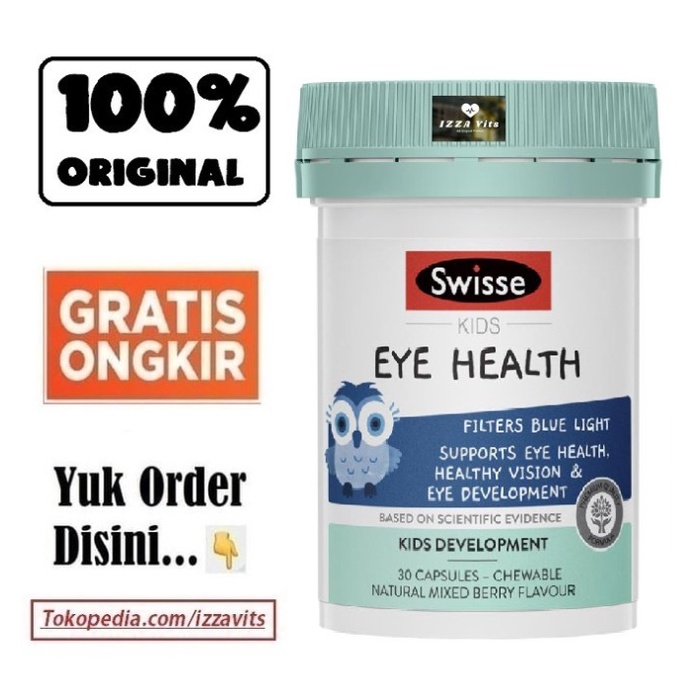 Jual Swisse Kids Eye Health 30 Caps Vitamin Mata Anak Swise Healthy ...