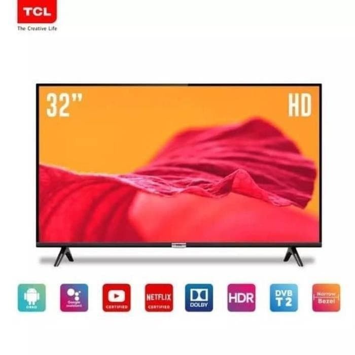 Jual TCL 32 Inch 32L4B Smart TV - Android 11 - HD - Dolby Audio Bezel ...