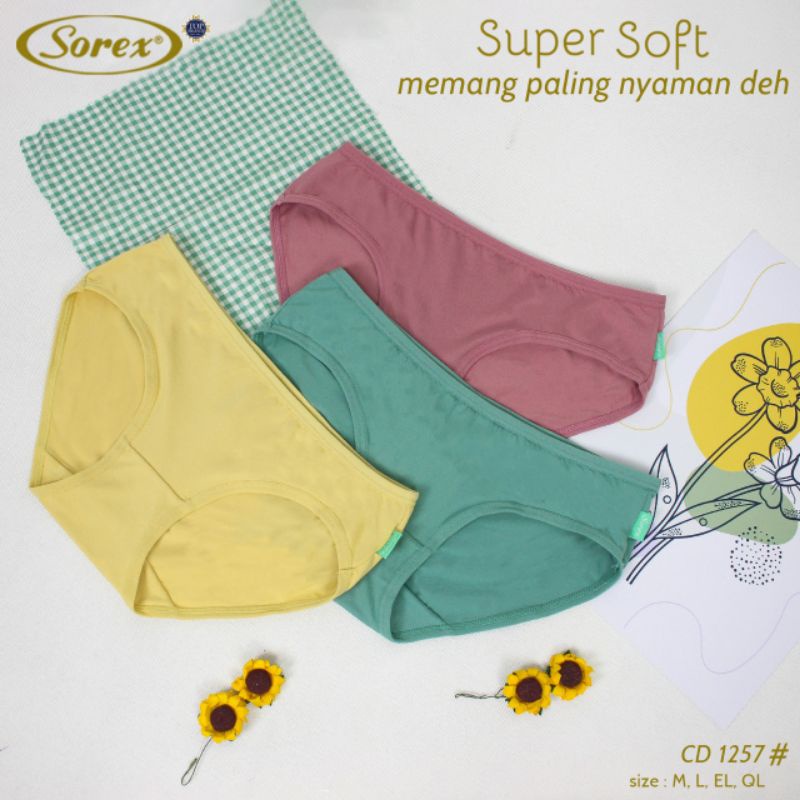 Jual Sorex celana dalam wanita 1257 super soft M,L,XL,XXL super soft Mini | Shopee Indonesia