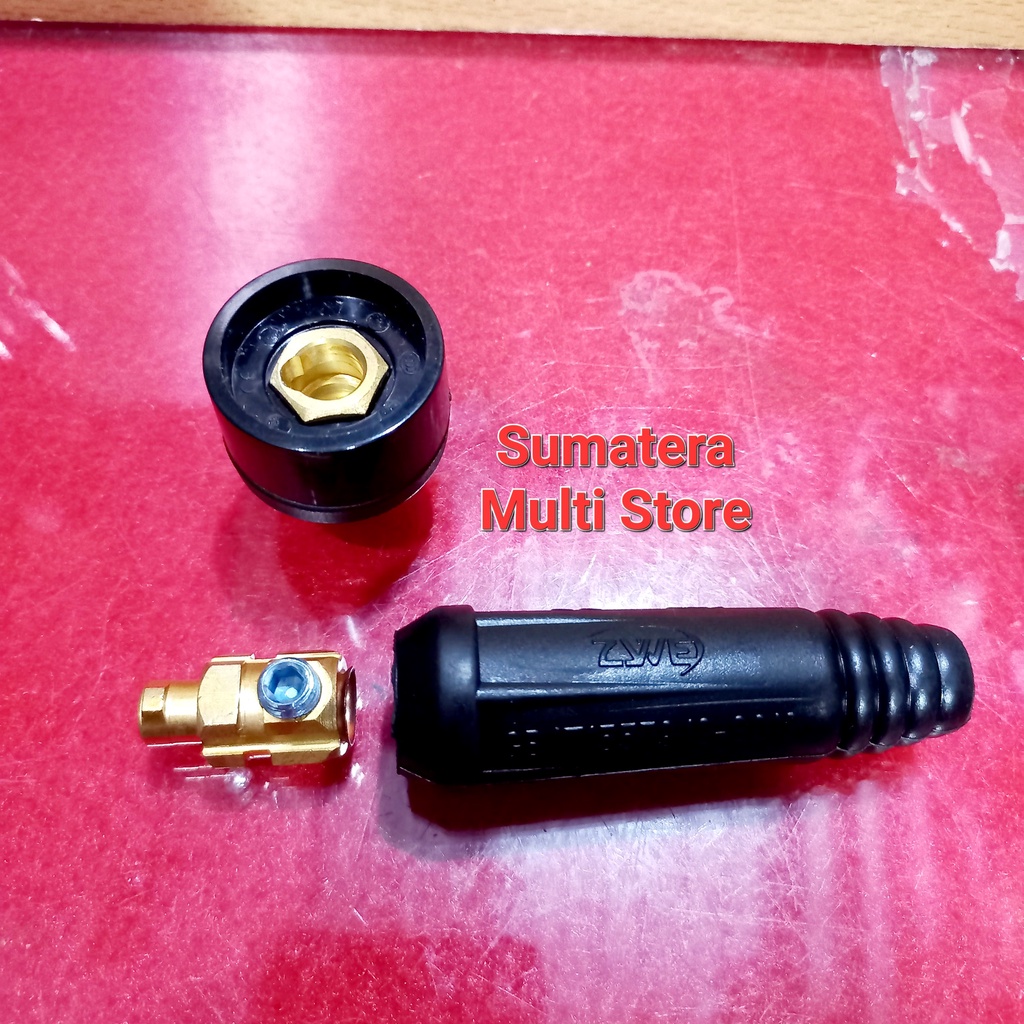 Jual Connector Trafo Las Jantan Betina 1 Set - Konektor Socket Male ...