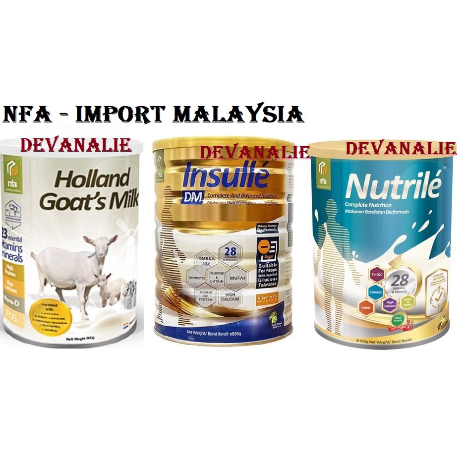 Jual NFA Susu Nutrile DM Holland Goat Milk Kambing 800gr Nutrile CoQ10 ...