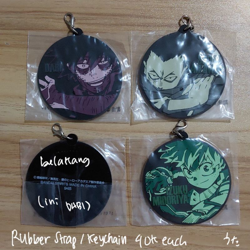 Jual Round Rubber Keychain Boku no Hero Academia Deku Dabi Aizawa ...