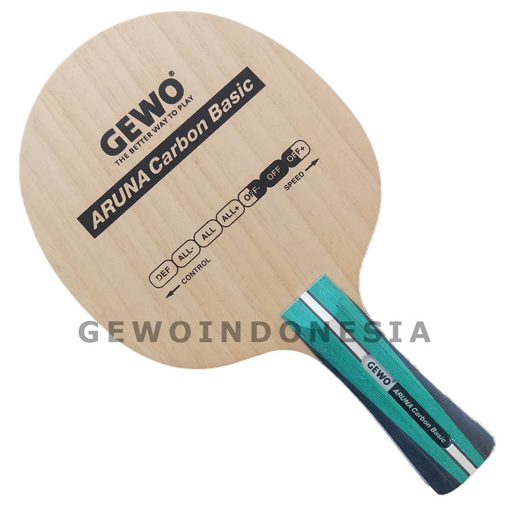 Jual Gewo Aruna Carbon Basic - Kayu Pingpong Blade Tenis Meja Bet Bat Offensive | Shopee Indonesia