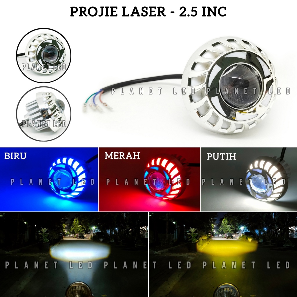Jual Lampu LED Projie Laser Mini 2.5inc Jauh Dekat | Proji Kipas Tipe ...