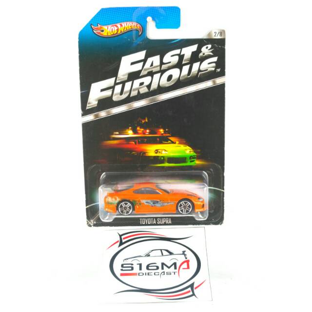 Jual Hot wheels Toyota Supra FnF orange spoiler silver | Shopee Indonesia