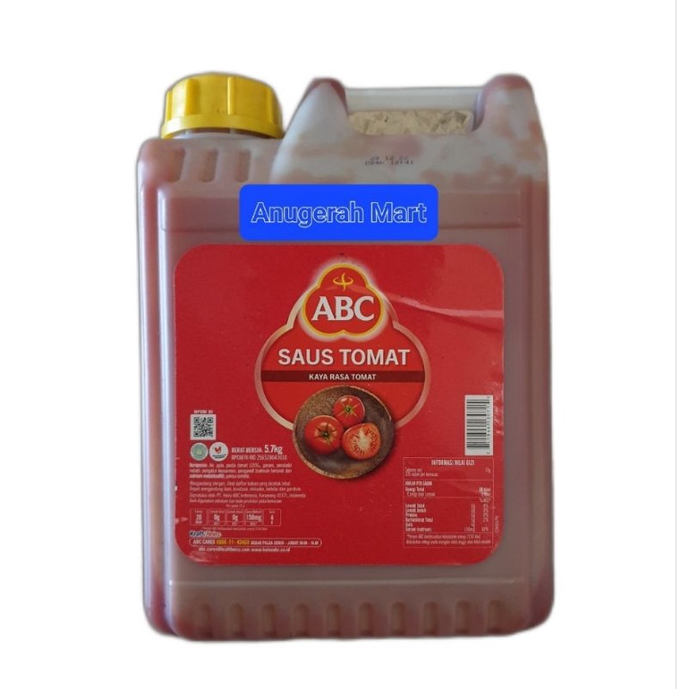 Jual Saus Tomat ABC 5,7kg (jerigen) | Shopee Indonesia