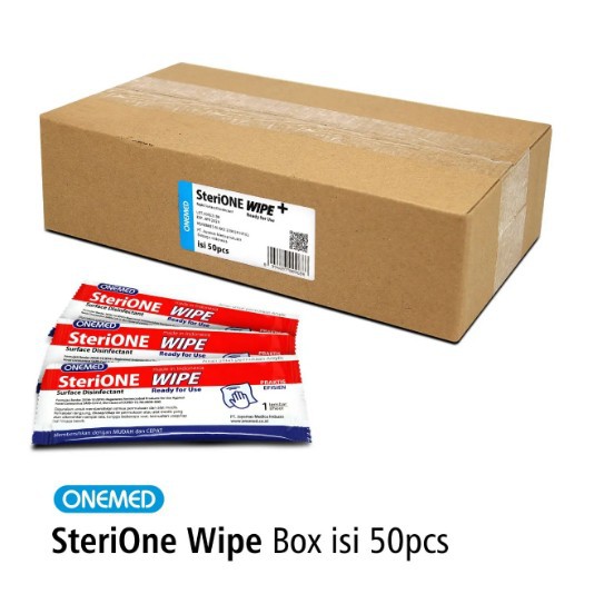 Jual Sterione Wipe RTU Tissue Desinfektan OneMed Box Isi 50pcs | Shopee ...
