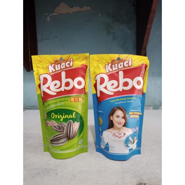 Jual Kuaci Rebo Original dan Milk 150gr | Shopee Indonesia