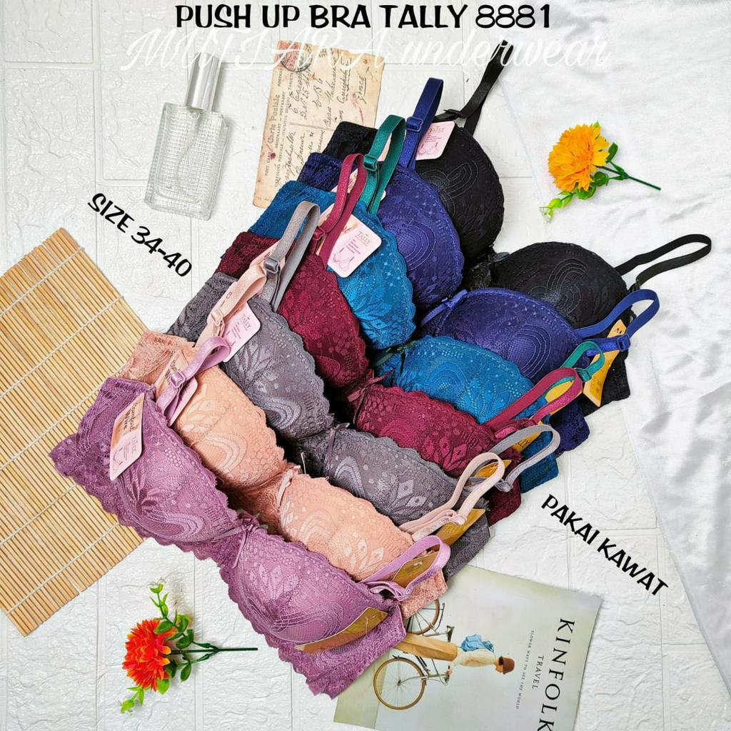 Jual Push Up Bra Tally 8881 Size 34-40 Cup B Half Cup Bra/Bra Double ...