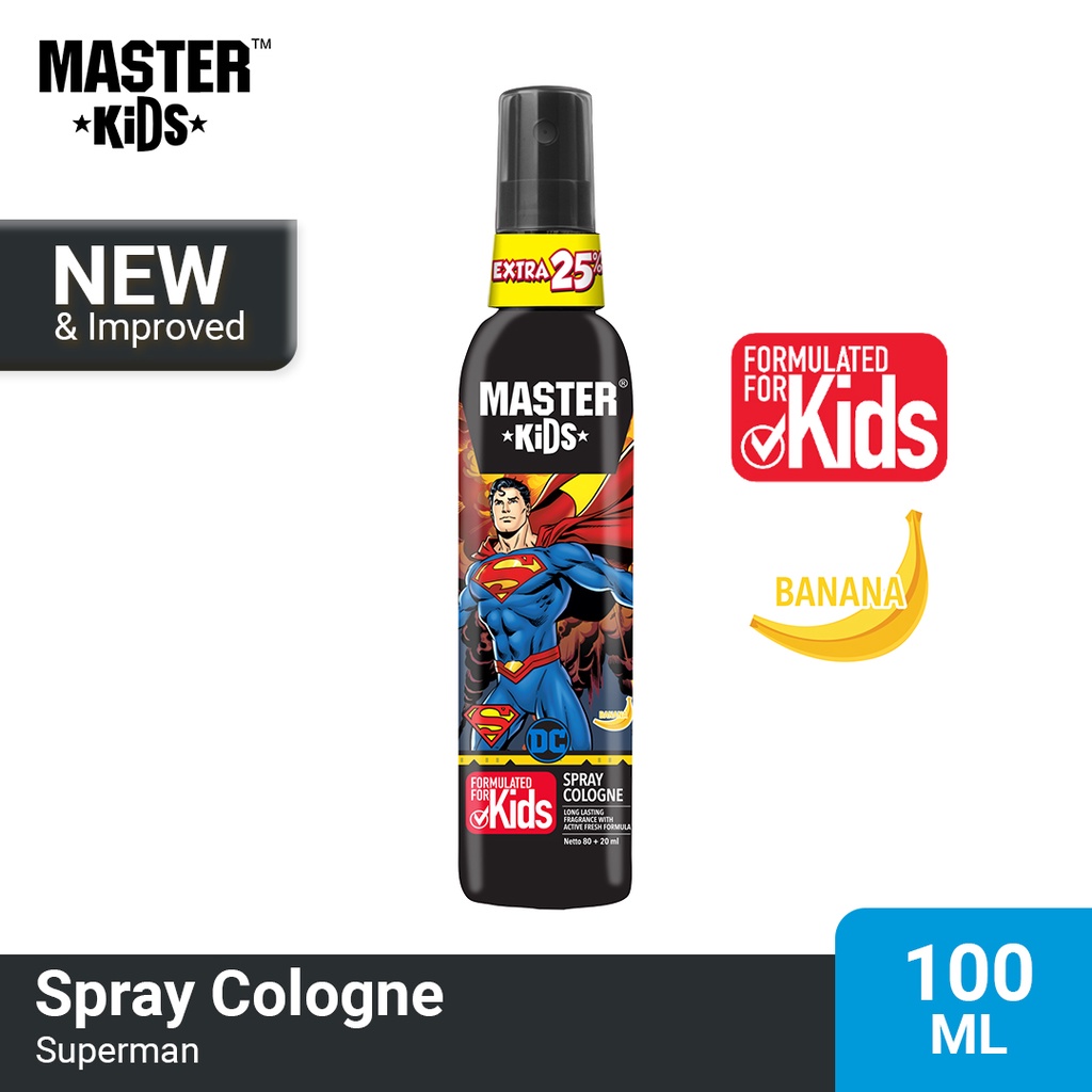 Jual Master Kids Spray Cologne Superman Botol 100ml | Shopee Indonesia