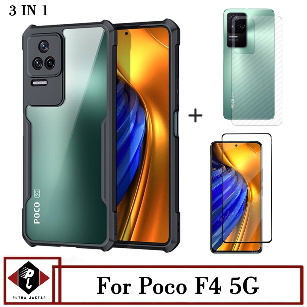 Jual Paket 3in1 Case Transparan Xiaomi Poco F4 5G Anti Gores Layar Free ...