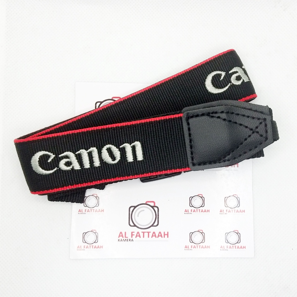 Jual Tali Kamera CANON DSLR BORDIR Lebar 3cm Neck Strap Logo Camera ...