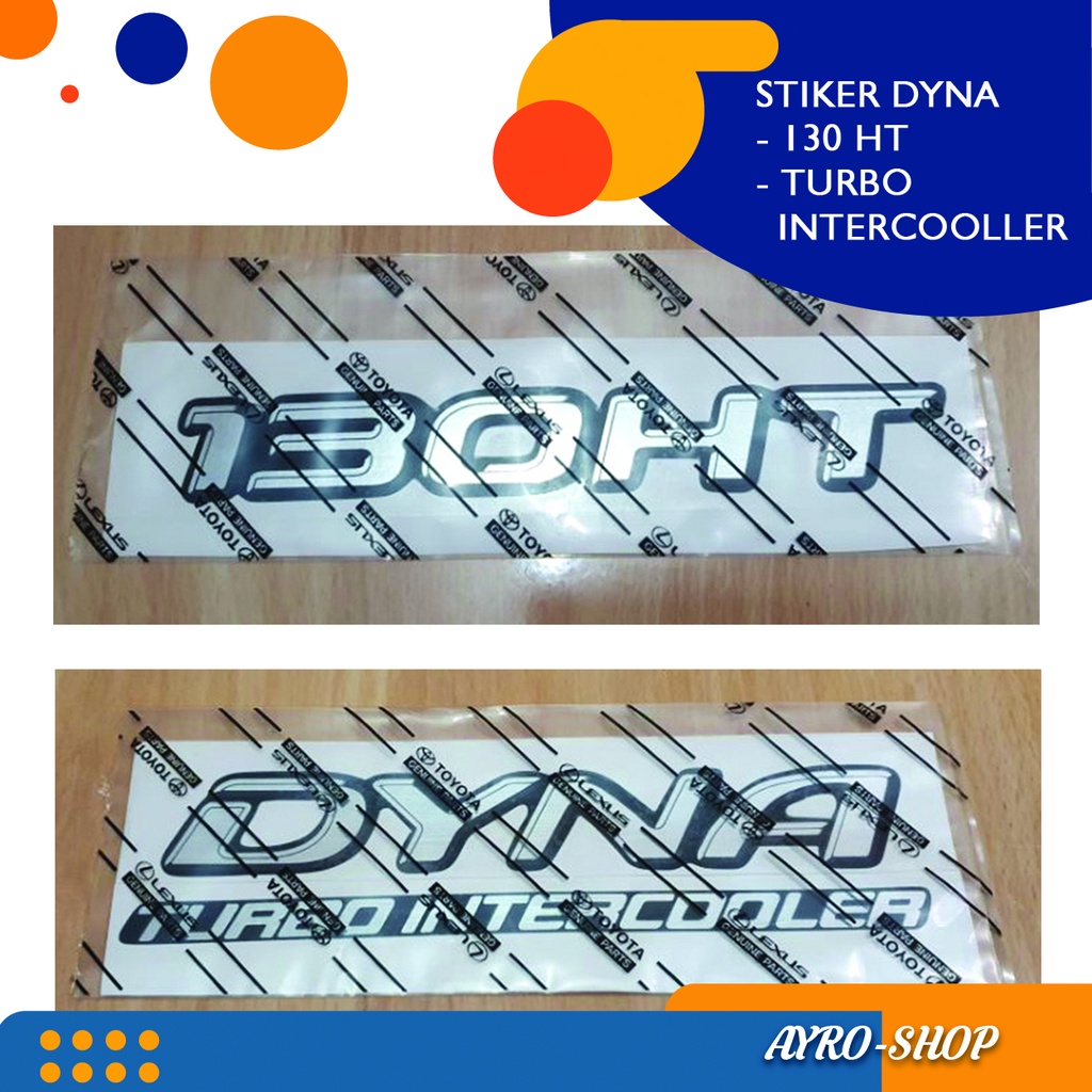 Jual STICKER STIKER DYNA TURBO INTERCOOLER DYNA 130 HT | Shopee Indonesia