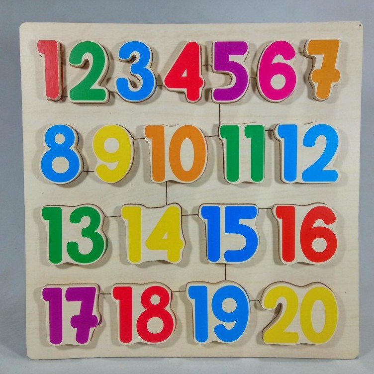 Jual Puzzle Seri Angka 1-20 Chunky (Timbul) | Shopee Indonesia