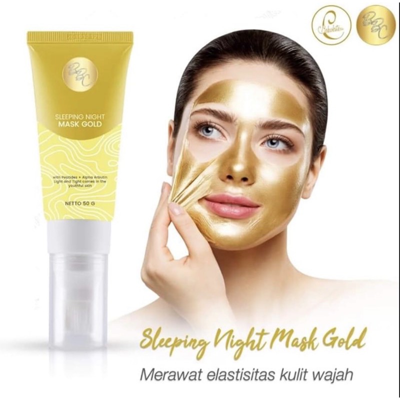 Jual Sleeping Night Mask Gold | Shopee Indonesia