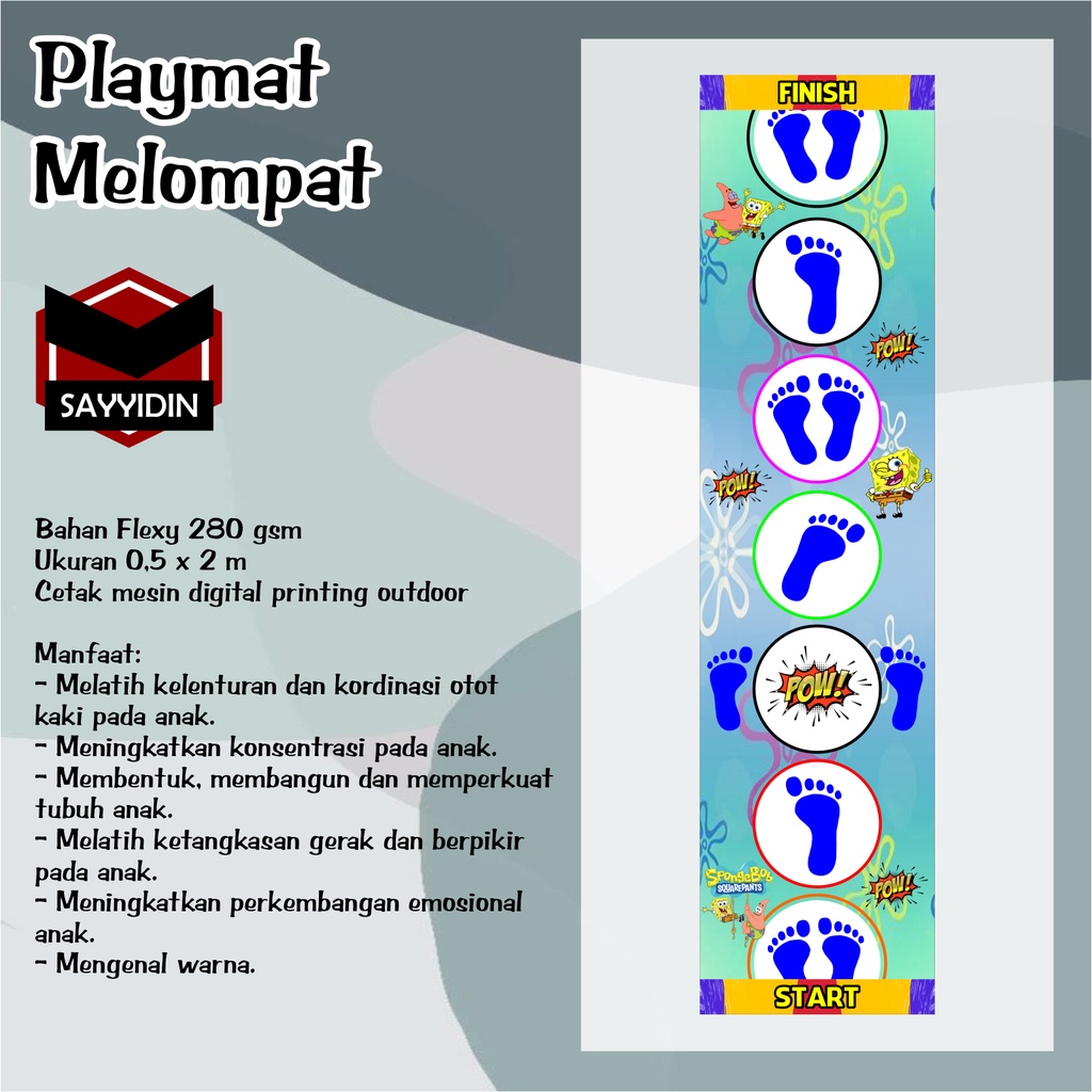 Jual Playmat Melompat / Permainan Motorik Kasar Anak Melompat ...