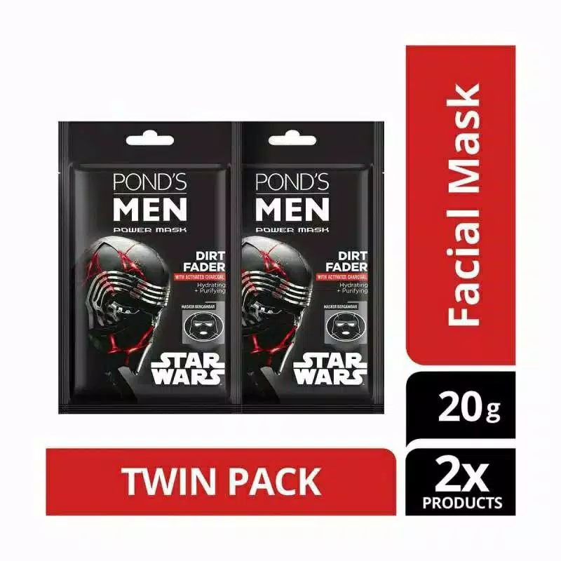 Jual Ponds Men Mask Star Wars Dirt Fader 20gr / Masker Wajah Ponds(x2 ...