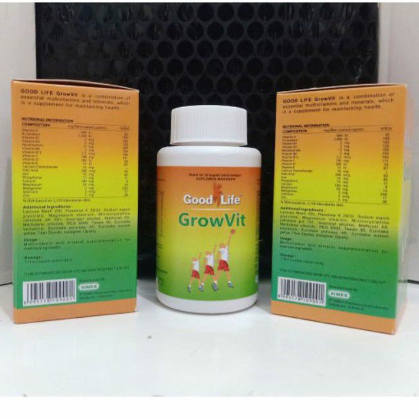 Jual Good Life Grow Vit - Growvit Peninggi Badan Anak - Vitamin ...