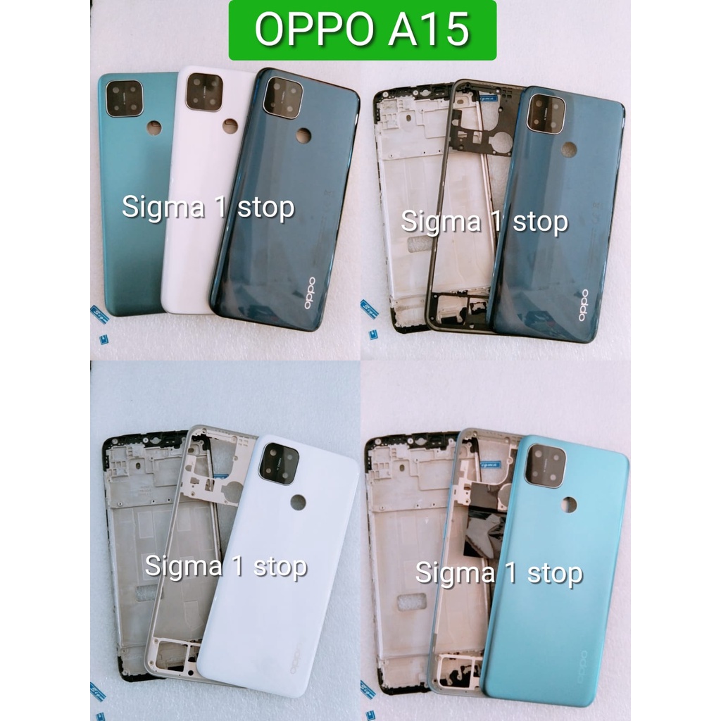 Jual OPPO A15 BACK DOOR CASING FRAME LCD TATAKAN LCD MIDDLE TUTUP ...