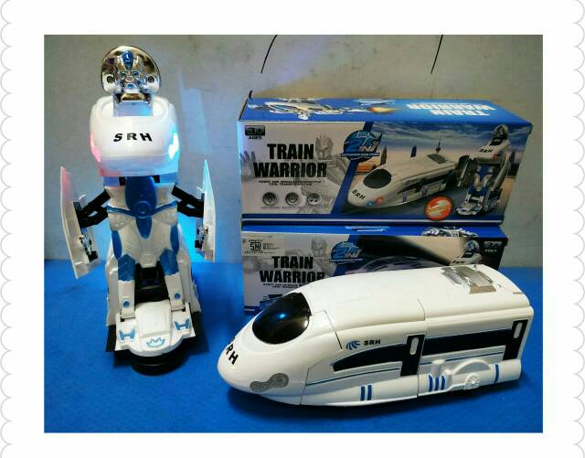 Jual Mainan anak murah mobil robot kereta robo train warrior robot toys ...