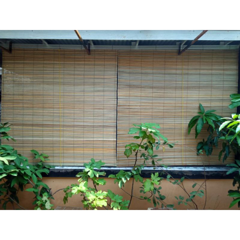 Jual krey bambu sawit outdoor free tali kerekan | Shopee Indonesia