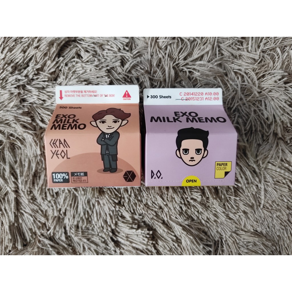 Jual EXO MILK MEMO (CHANYEOL & D.O) | Shopee Indonesia