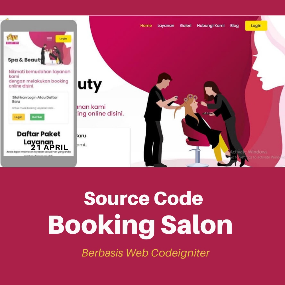 Jual Source Code Aplikasi Booking Salon Web Codeigniter | Shopee Indonesia