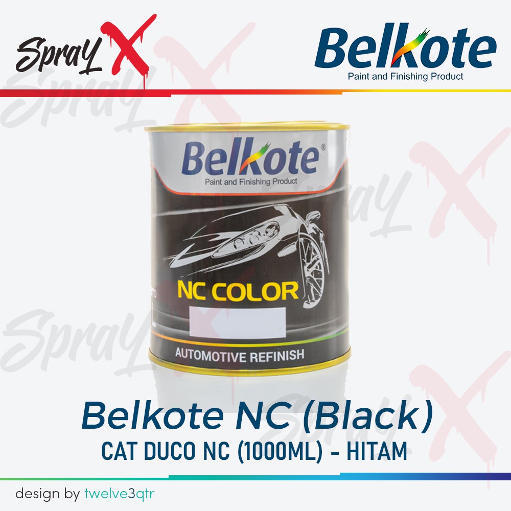 Jual BELKOTE NC COLOR AUTOMOTIVE REFINISH BLACK / CAT DUCO NC HITAM ...