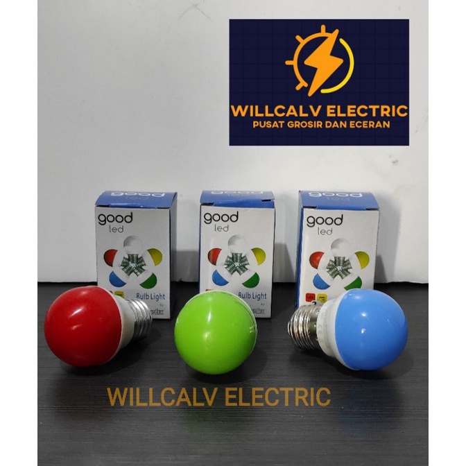 Jual LAMPU LED WARNA 2W 2 WATT / PROMO LAMPU WARNA LED 2W 2 WATT ...