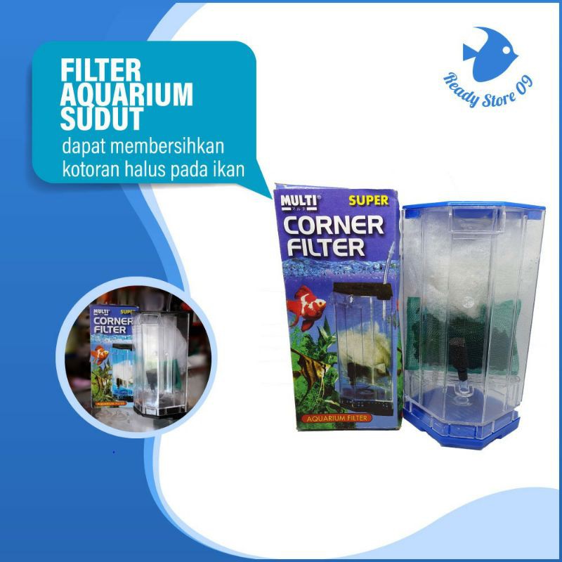 Jual Corner Filter SUPER Multi / filter aquarium sudut / corner filter ...