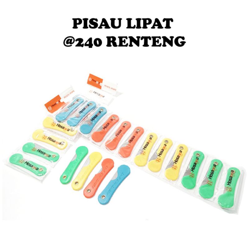 Jual PISAU LIPAT RENTENG / SILET RENTENG / CUTTER RENTENG KECIL (Lusin ...