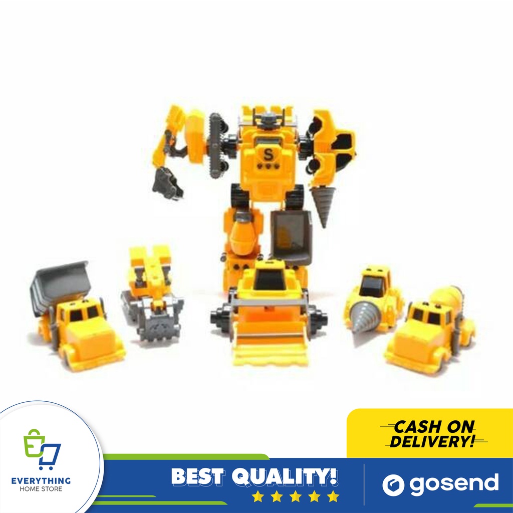 Jual Mainan Robot Konstruksi Keren 5 IN 1 EHS | Shopee Indonesia