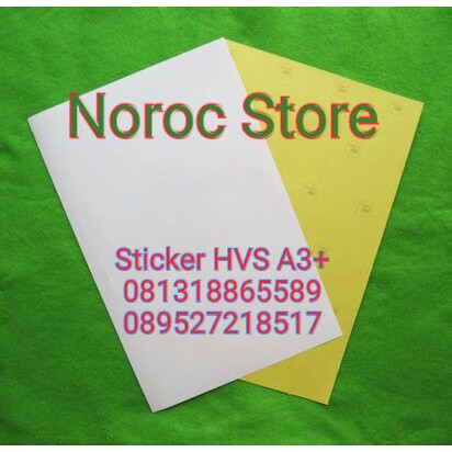 Jual Kertas Sticker HVS / Sticker HVS dove / Sticker HVS doff ukuran A3 ...