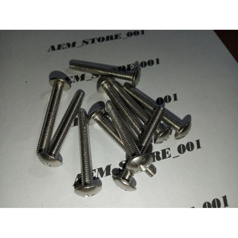 Jual Baut JT M4 x 30 (3cm) stainless 304 A2-70 | Shopee Indonesia