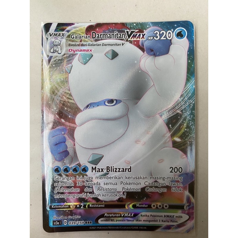 Jual Galarian Darmantian VMax RRR Pokemon TCG Indonesia | Shopee Indonesia