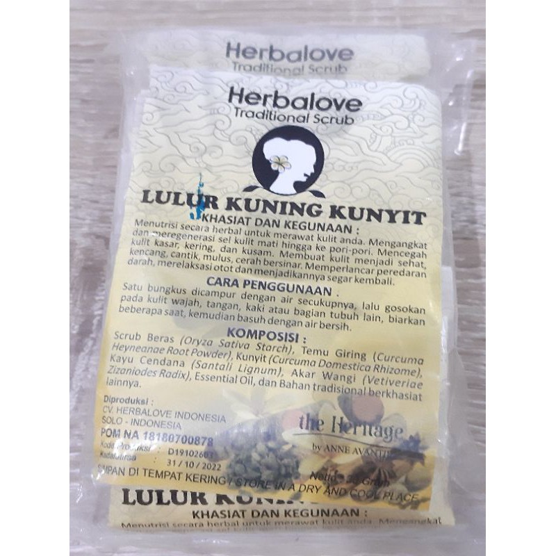 Jual HERBALOVE LULUR KUNING KUNYIT | Shopee Indonesia