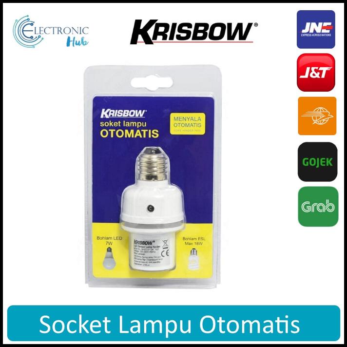 Jual Fitting Soket Socket Lampu Sensor Otomatis Krisbow Ori 100% ...
