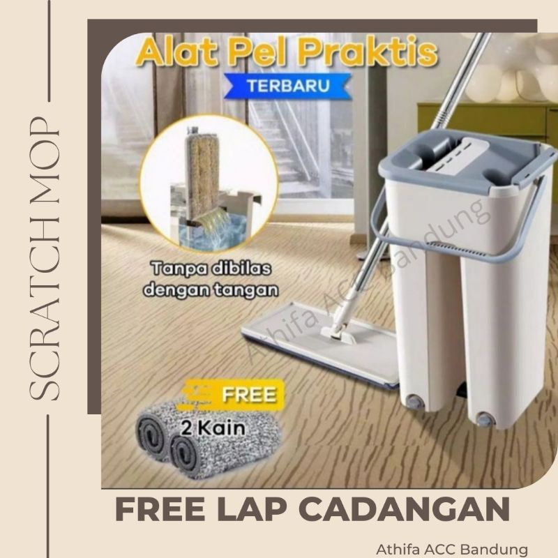 Jual Alat Pel Praktis / Scratch Cleaning Mop | Shopee Indonesia