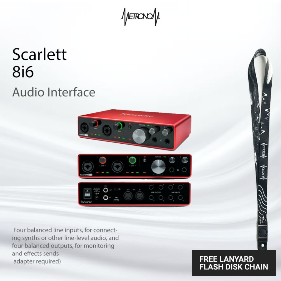 Jual Focusrite Scarlett 8i6 3rd Gen (USB Audio Interface) | Shopee ...
