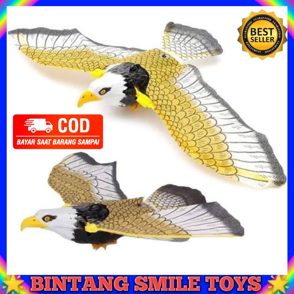 Jual MAINAN ANAK BURUNG ELANG GANTUNG PAKAI BATERAI ADA SUARA DAN MATA ...