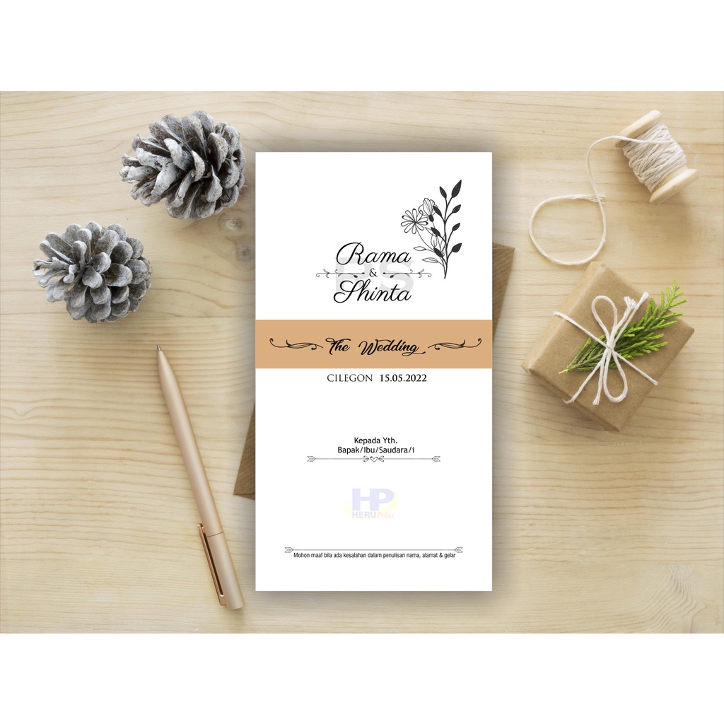 Jual Undangan Pernikahan Murah Simpel | Shopee Indonesia