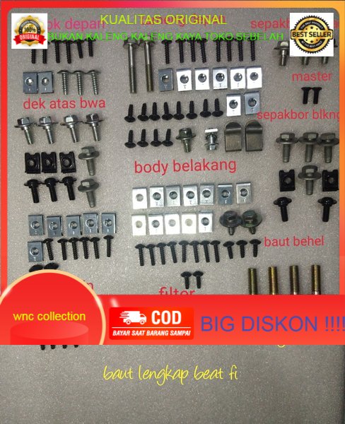 Jual baut full body set beat fi / full set lengkap | Shopee Indonesia