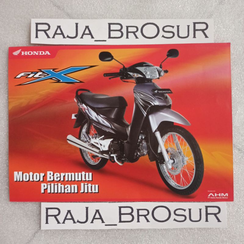 Jual Poster brosur Honda Supra Fit X | Shopee Indonesia