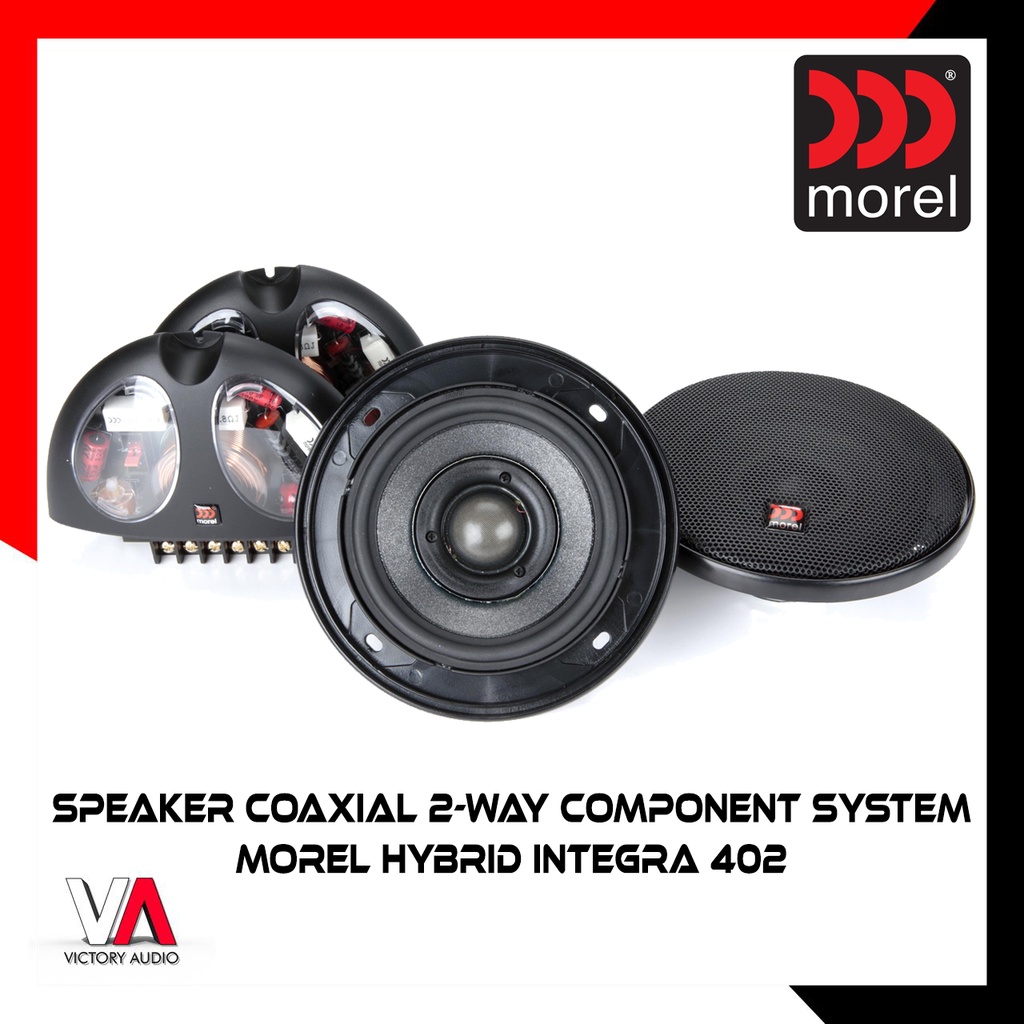 Jual Speaker Coaxial 2-Way Component System MOREL HYBRID INTEGRA 402 Mid Bass Built in Tweeter ...