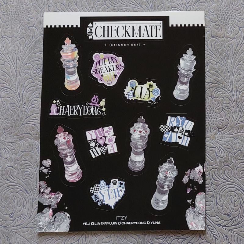 Jual Official Sticker ITZY Checkmate Limited Edition Ver. | Shopee ...