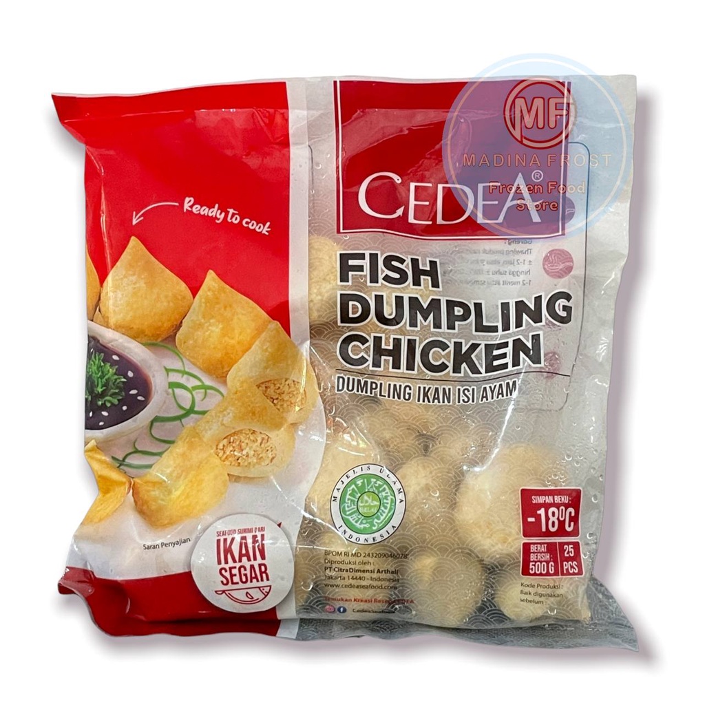 Jual CEDEA DUMPLING IKAN ISI AYAM 500 GR | Shopee Indonesia