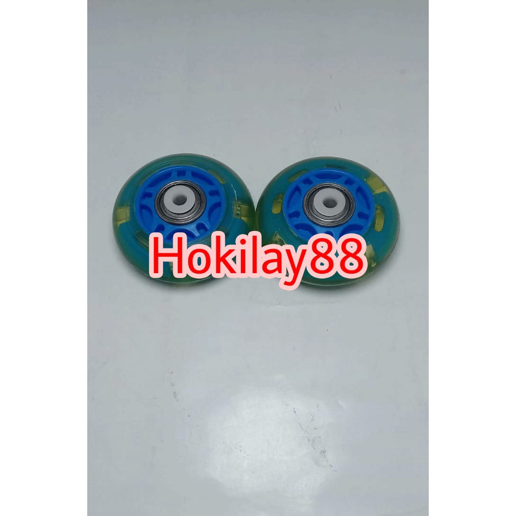 Jual Roda sepatu roda / inline skate ( Lampu, bhn karet, Ukuran Roda 6 ...